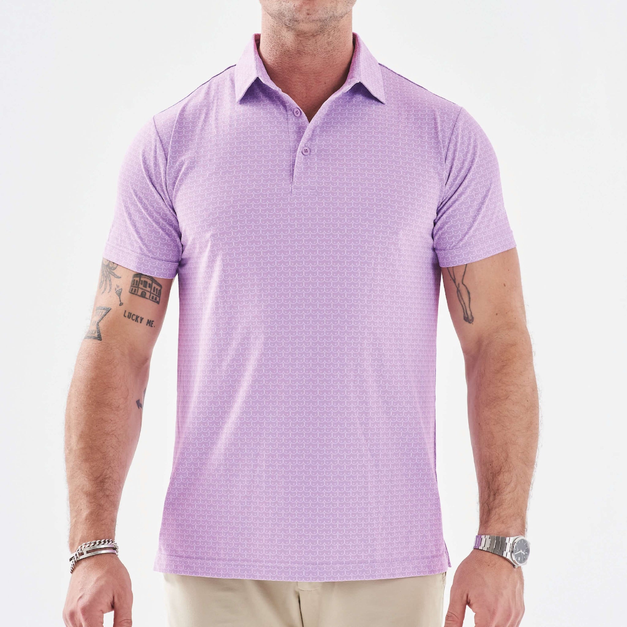 Stand Out on the Course with the Bold 'Rack 'Em Up' Golf Polo